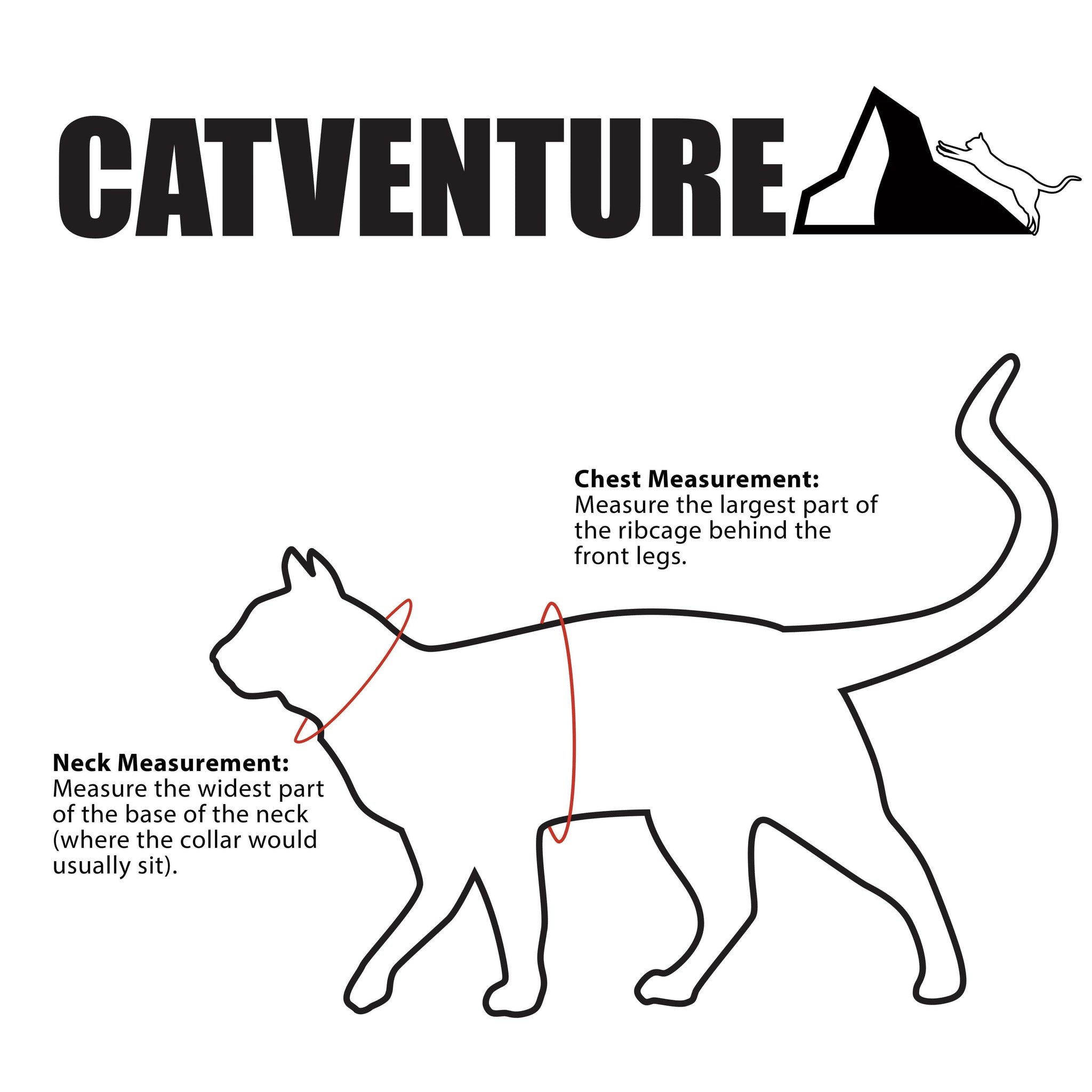 Catventure - Escape Proof Cat Harness - Black